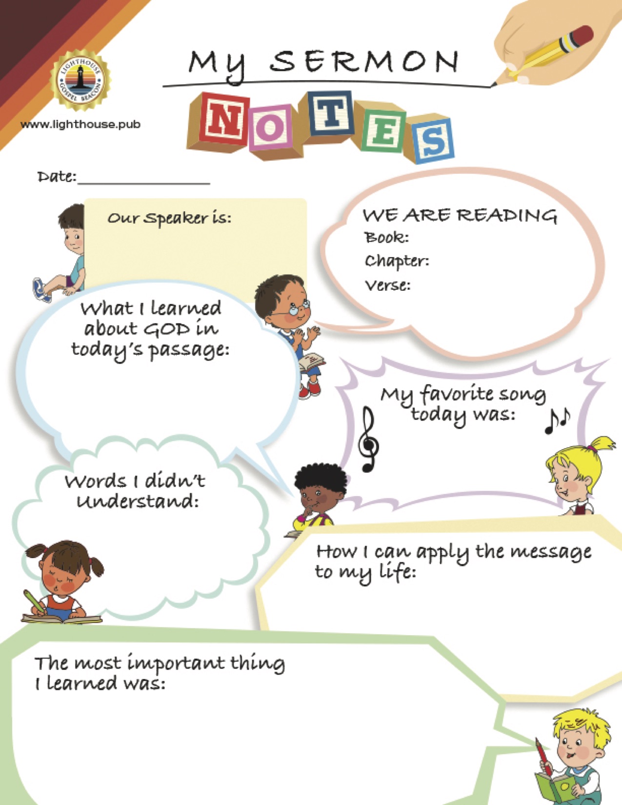 Rhetoric & Homiletics: A Way To Encourage Kids To Listen To A Sermon ...